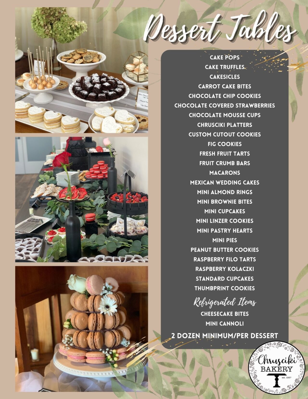 Dessert Tables - Chrusciki Bakery Custom Dessert Tables